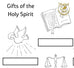 Gifts of the Holy Spirit - Printable Coloring Page & Matching Activity ...