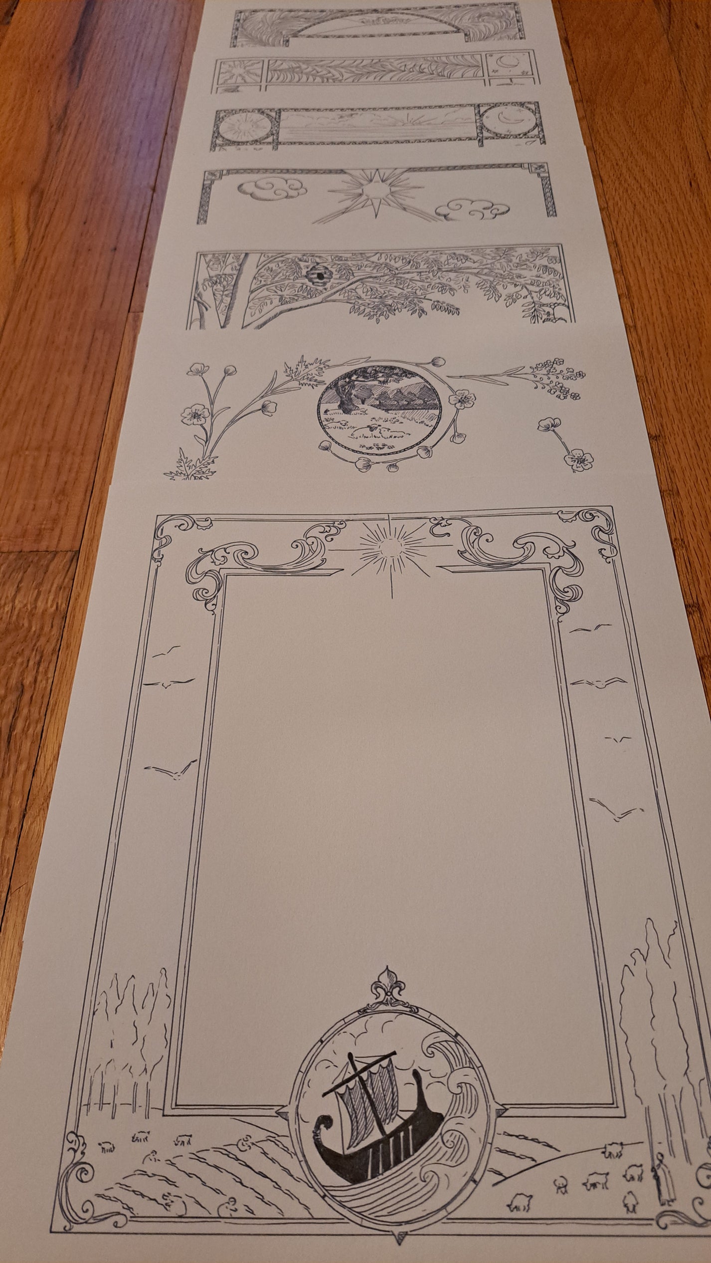 Prayer Card Borders B&W - Seven Psalms - Printable Downloads – Mustard ...