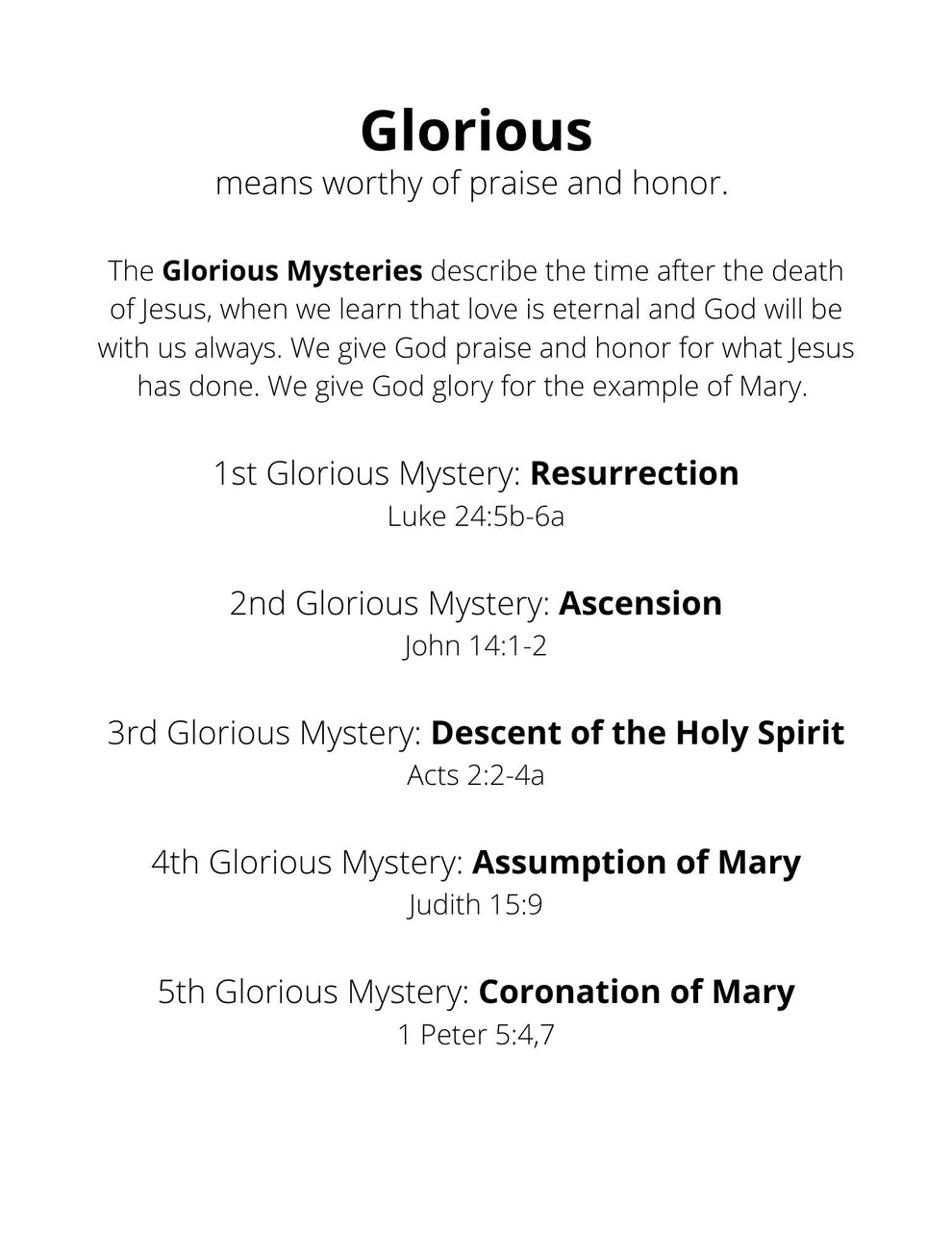 Mysteries of the Rosary Coloring Book – Mustard Seed Training