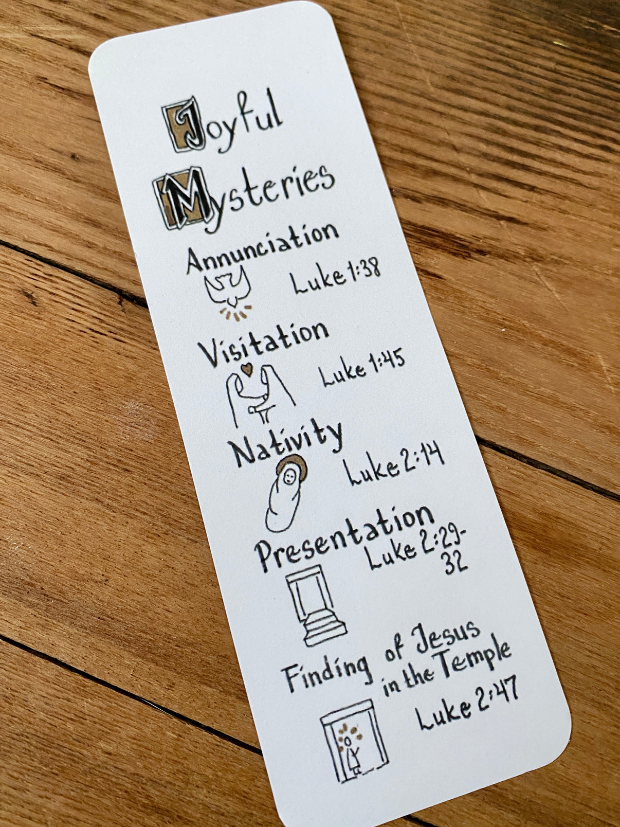 Scriptural Rosary for Children Bookmarks – Mustard Seed Training