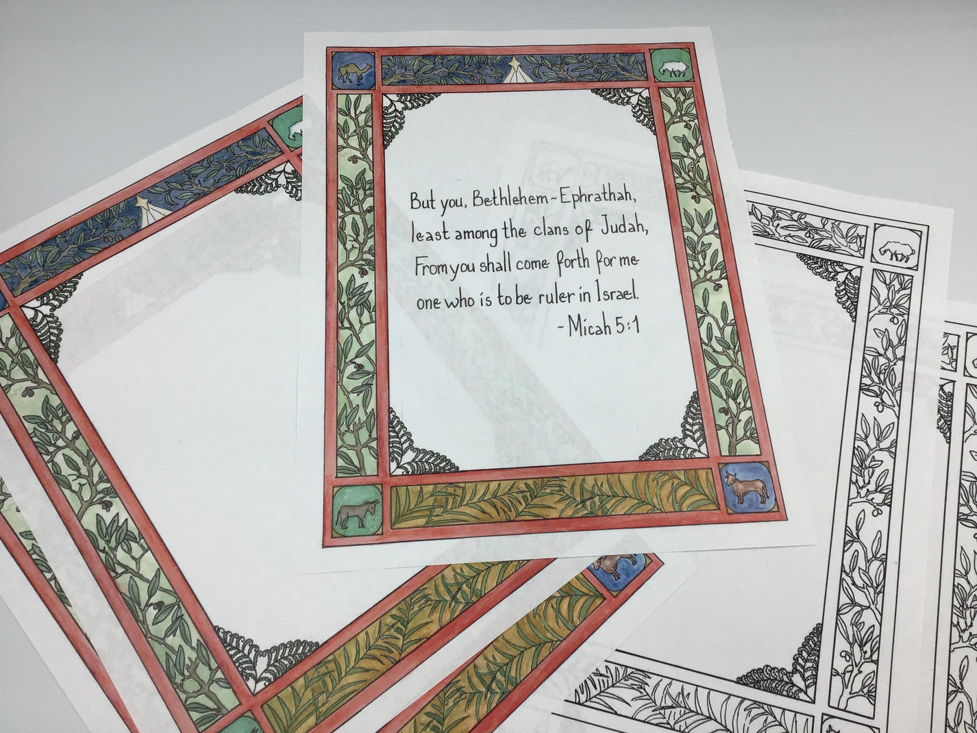 Set of Prayer Cards - 5"x7" Laminated – Mustard Seed Training